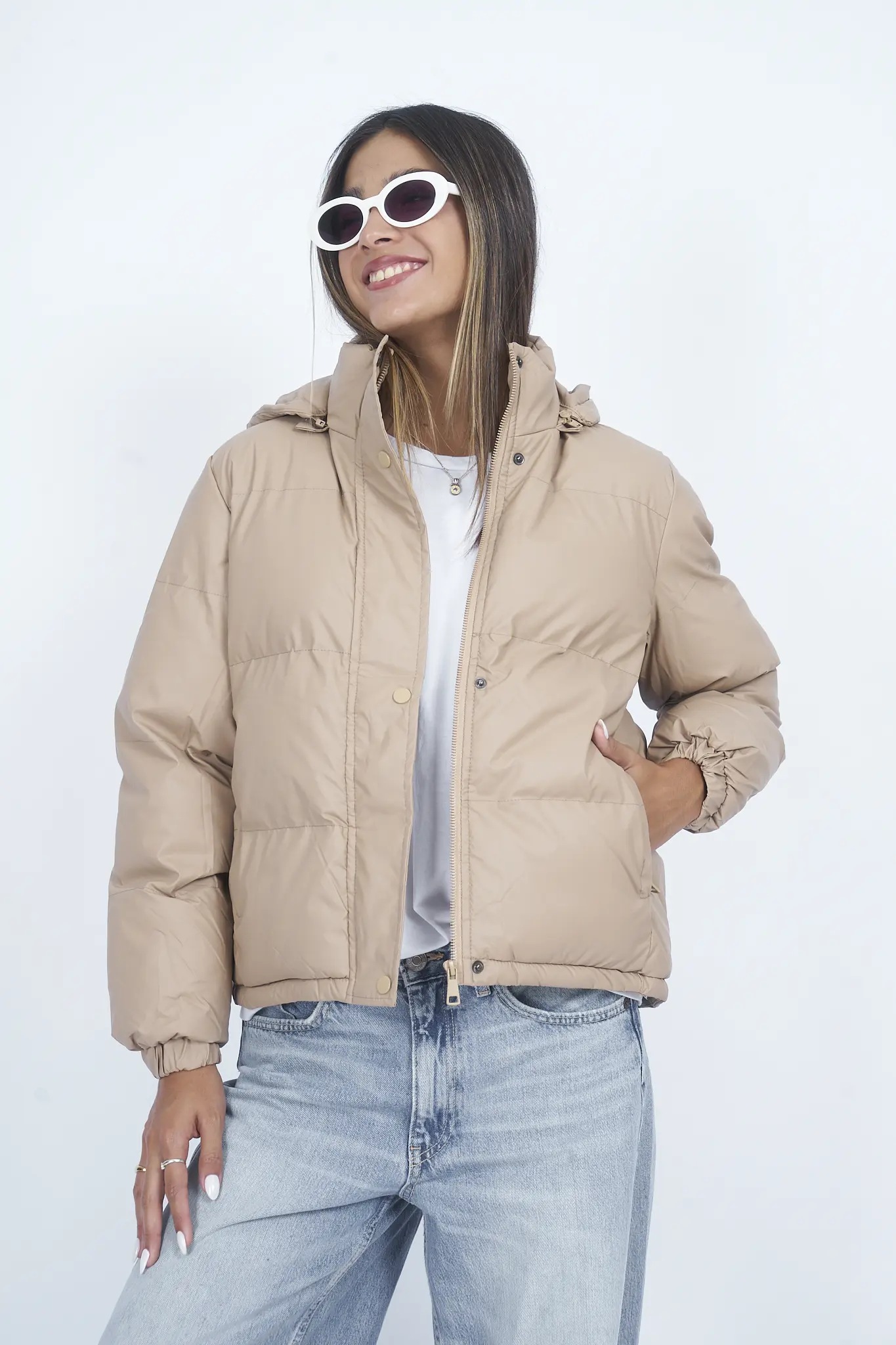 Campera Puffer Ecocuero Art.4920 | Treki Indumentaria